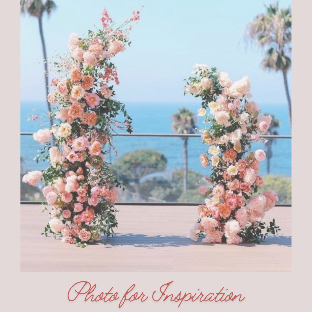 Blush Floral Pillars - Coming Soon – Gilded Lily Rentals